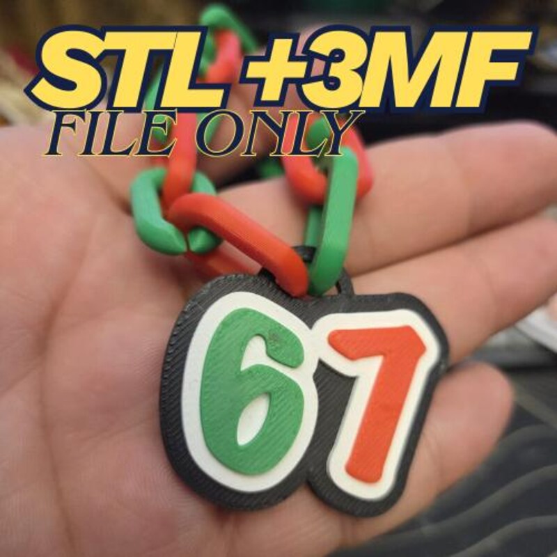 3d Printed 67 Chain - Etsy