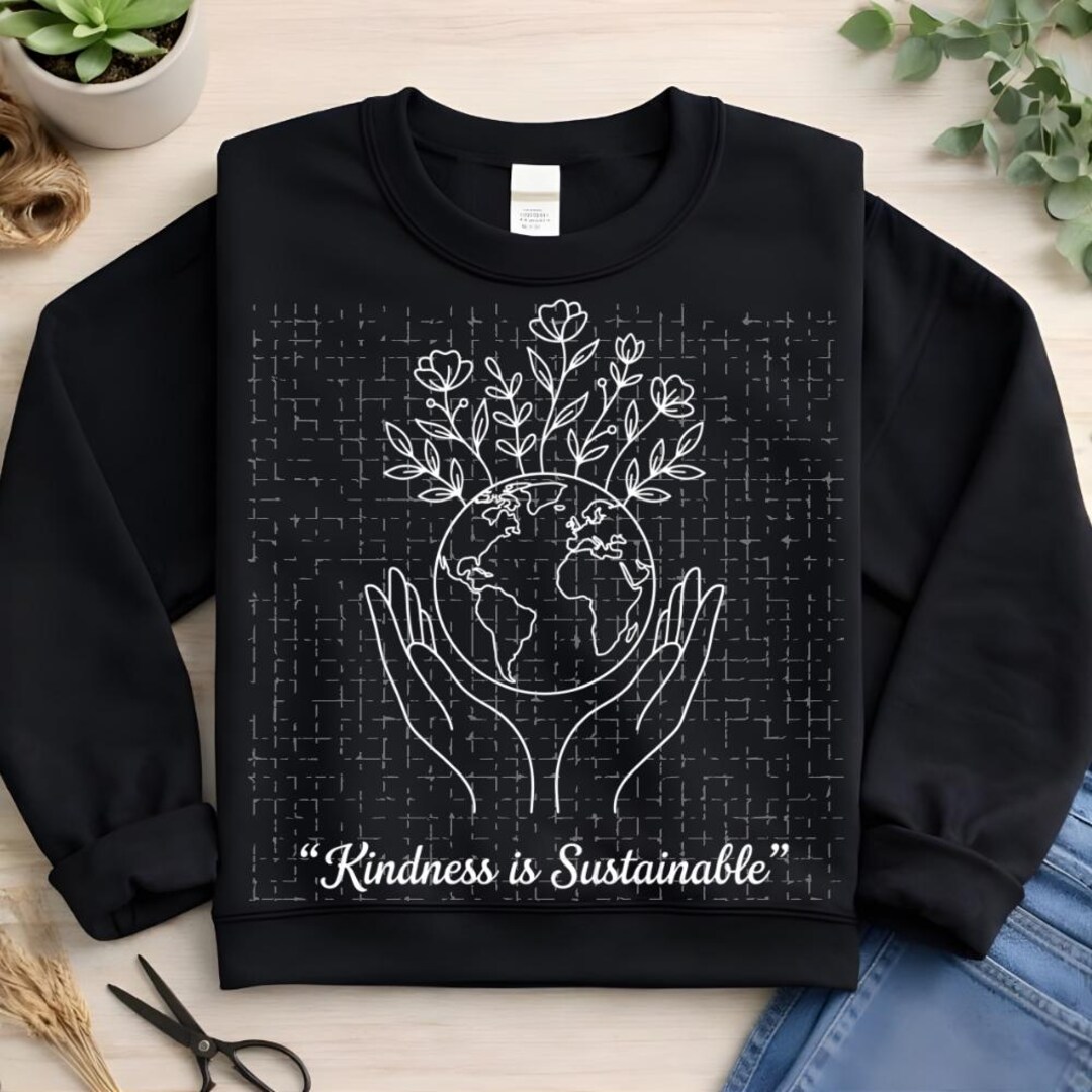 Kindness is Sustainable PNG: Eco Earth Nature Flowers Png Environmental ...