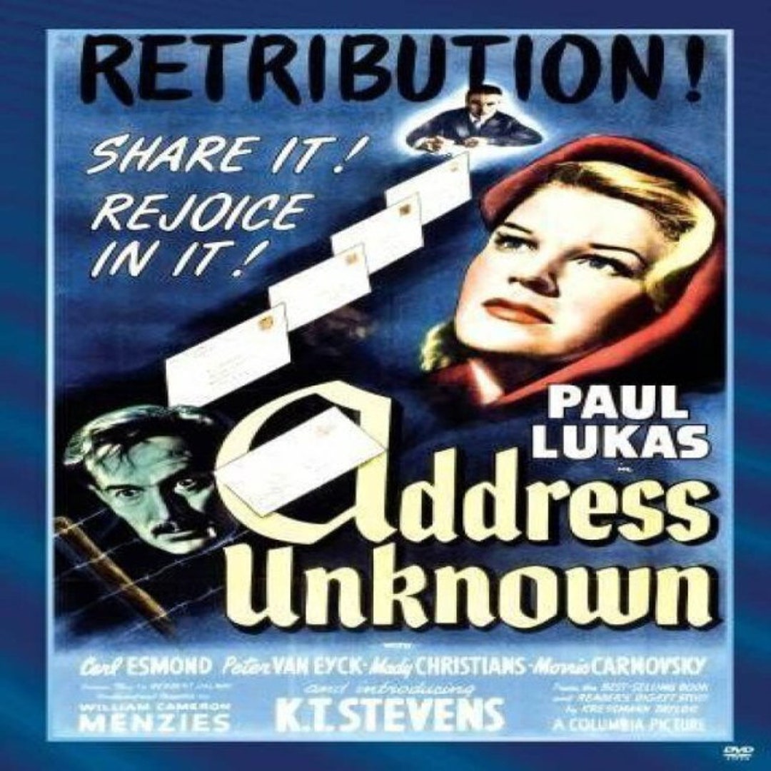Address Unknown 1944 DVD Paul Lukas - Etsy