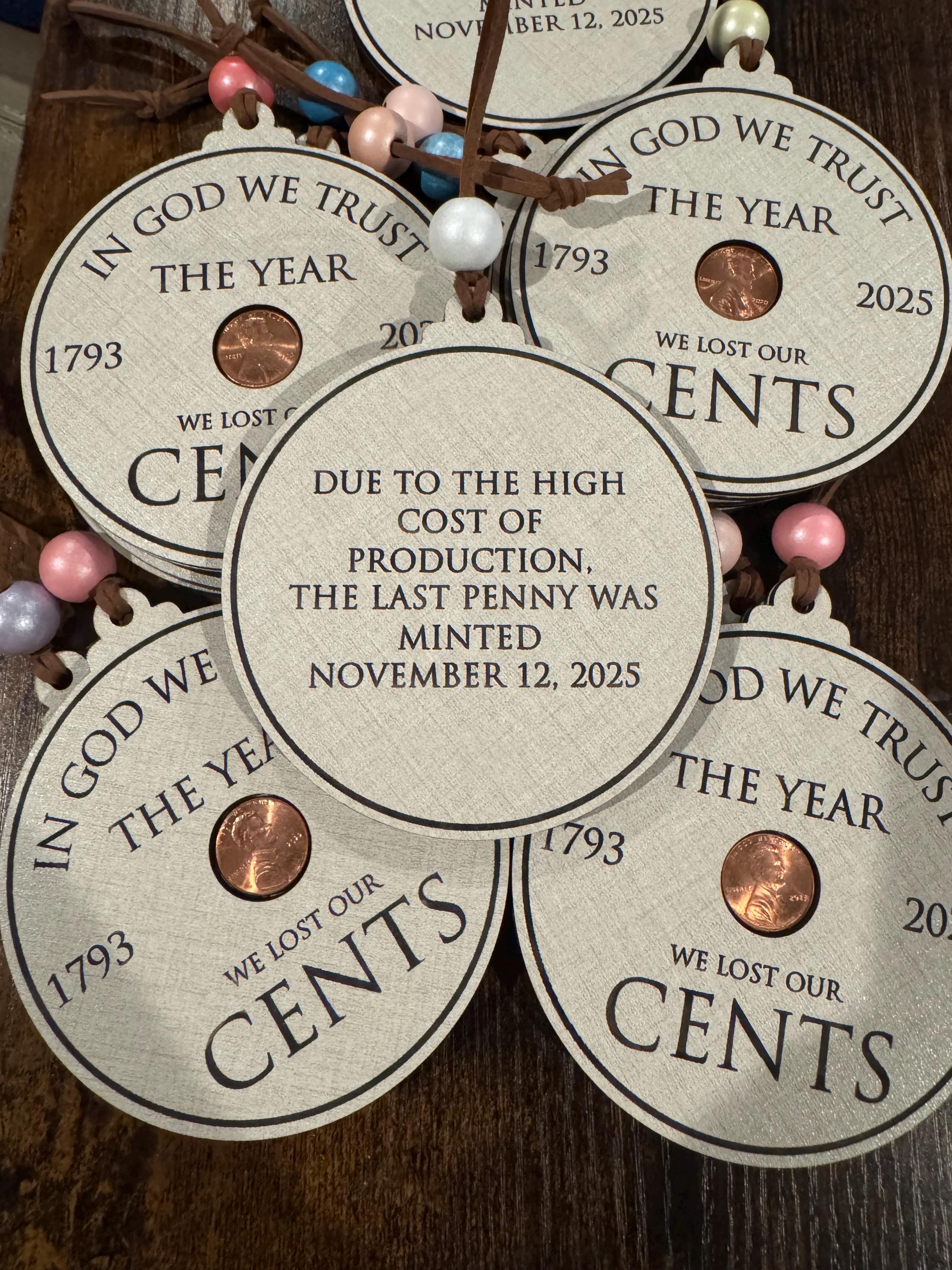 Last Penny Ornament | We Lost Our Cents | Funny Historical Christmas ...
