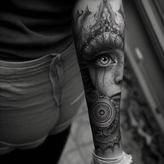 Custom Forearm Tattoo Design - on the Lower Arm, From Elbow to Wrist ...