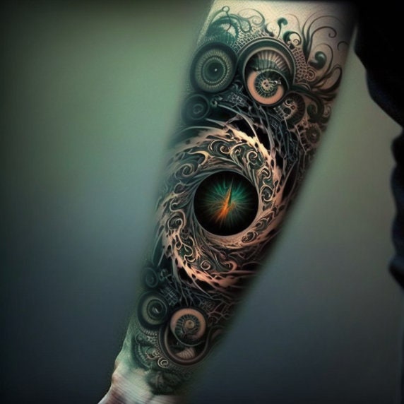 Custom Forearm Tattoo Design - on the Lower Arm, From Elbow to Wrist ...