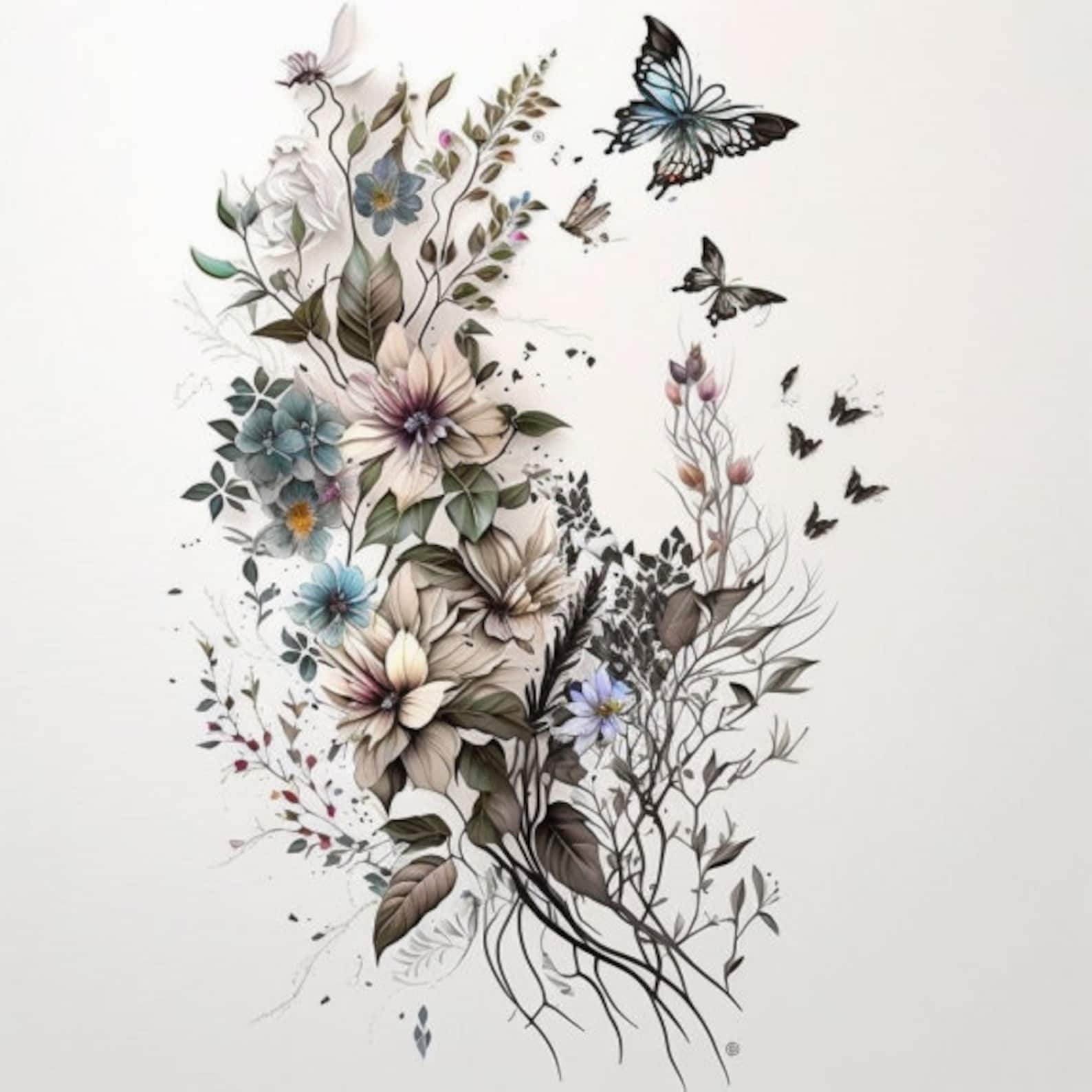 Custom Back Tattoo Design for Women - Personalized and Unique Tattoo ...