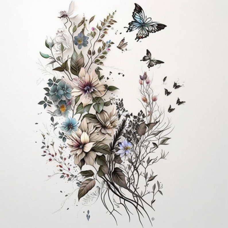 Custom Back Tattoo Design for Women - Personalized and Unique Tattoo ...
