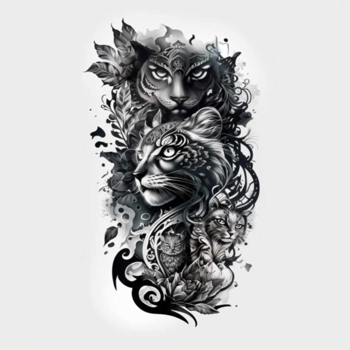 Custom Sleeve Tattoo Design Personalized and Unique Art for You - Etsy