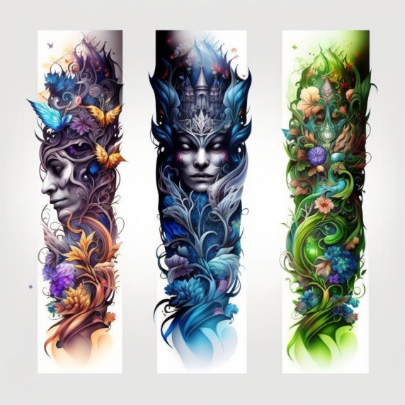 Custom Sleeve Tattoo Design - Personalized and Unique Art for You - Etsy