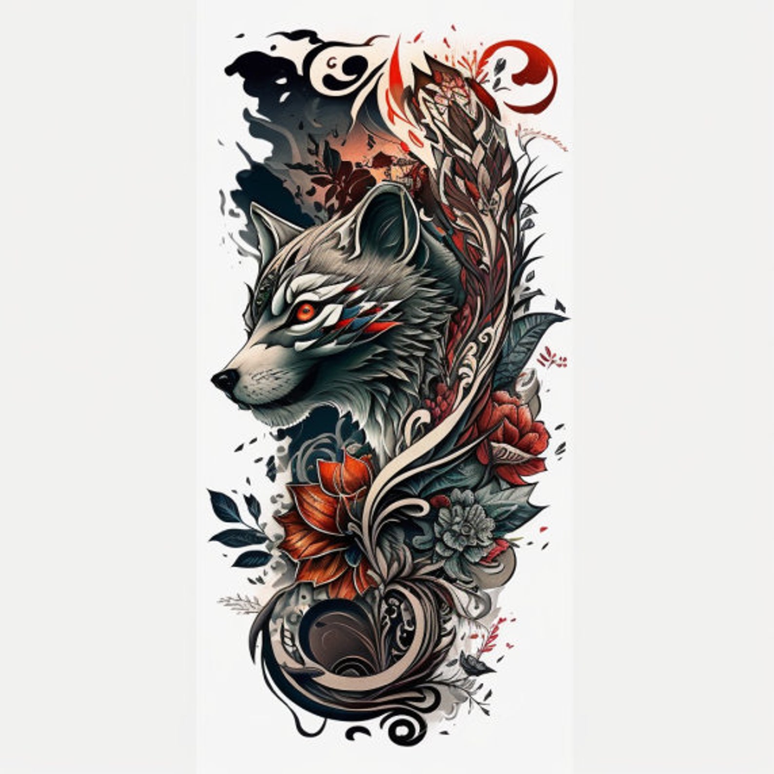 Custom Sleeve Tattoo Design - Personalized and Unique Art for You - Etsy