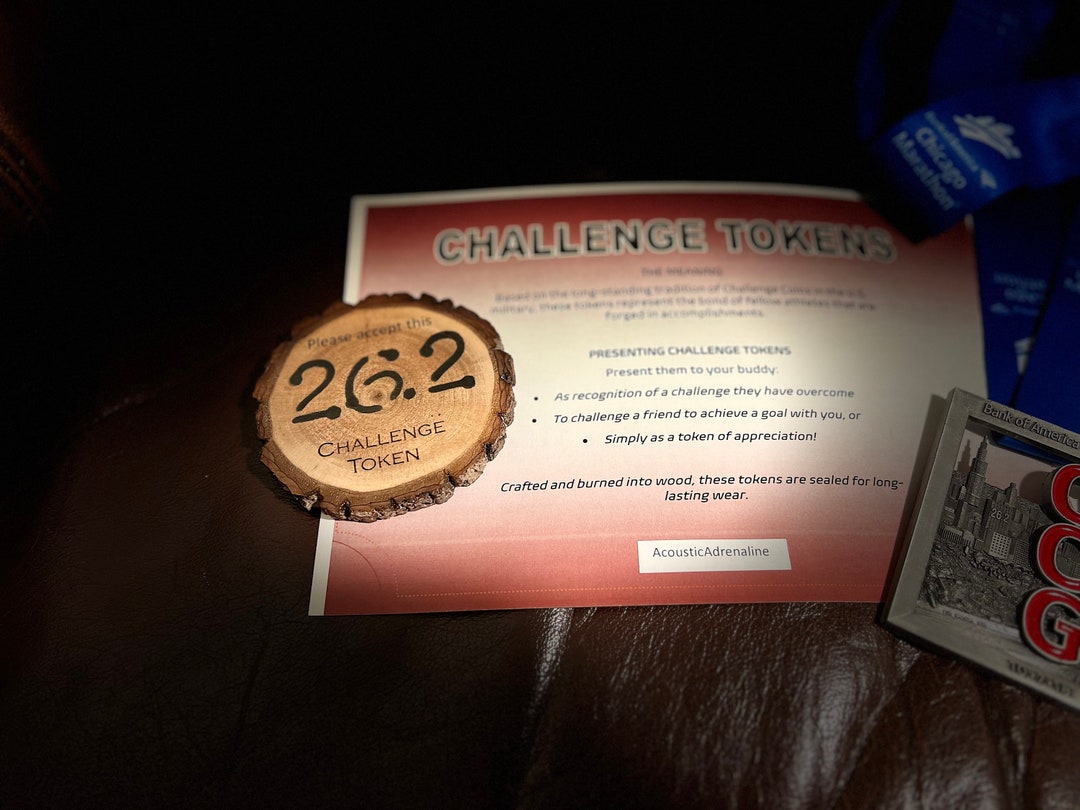 Challenge Tokens, Race Coins, Recognition, Appreciation - Etsy