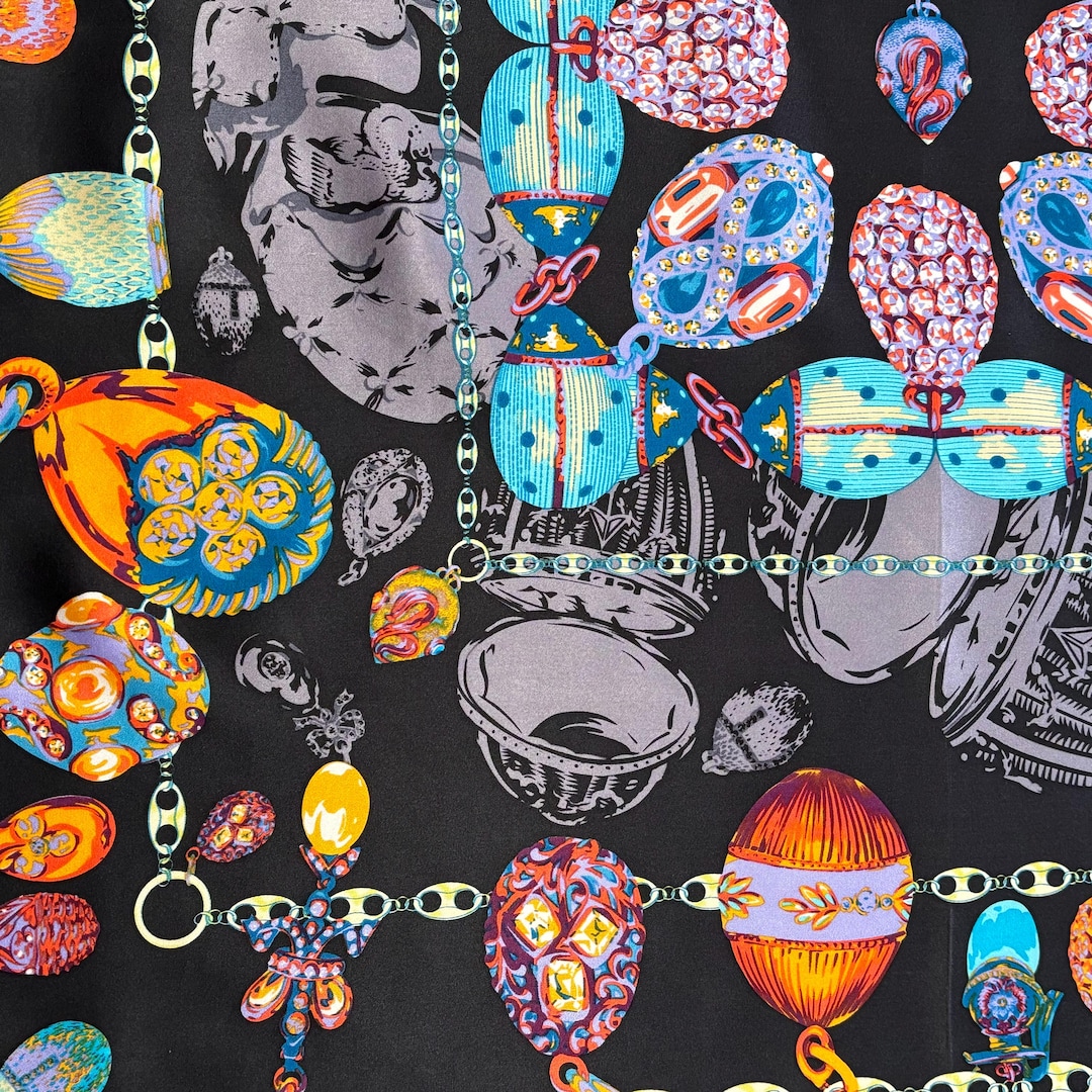 Spectacular Scarf Based on Faberge Easter Motifs - Etsy