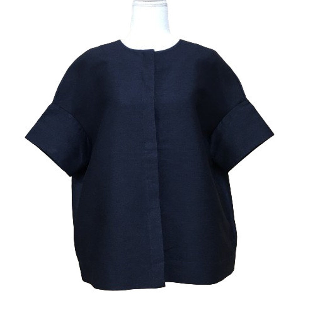 Cotton and Silk Dark Blue Jacket Blouse Loose Fit From COS - Etsy Canada