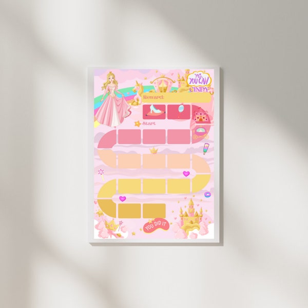 Cinderella Reward Chart - Etsy