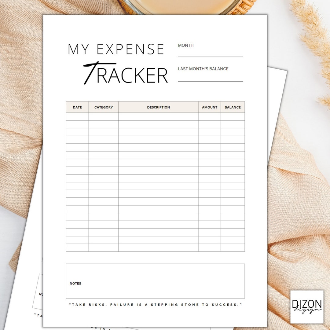 Printable Small Business Expense Tracker Form | Small Business ...