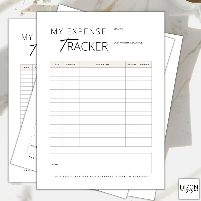Printable Small Business Expense Tracker Form | Small Business ...