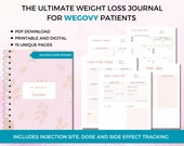 Wegovy Weight Loss Tracker PDF Weightloss Journal Fitness - Etsy