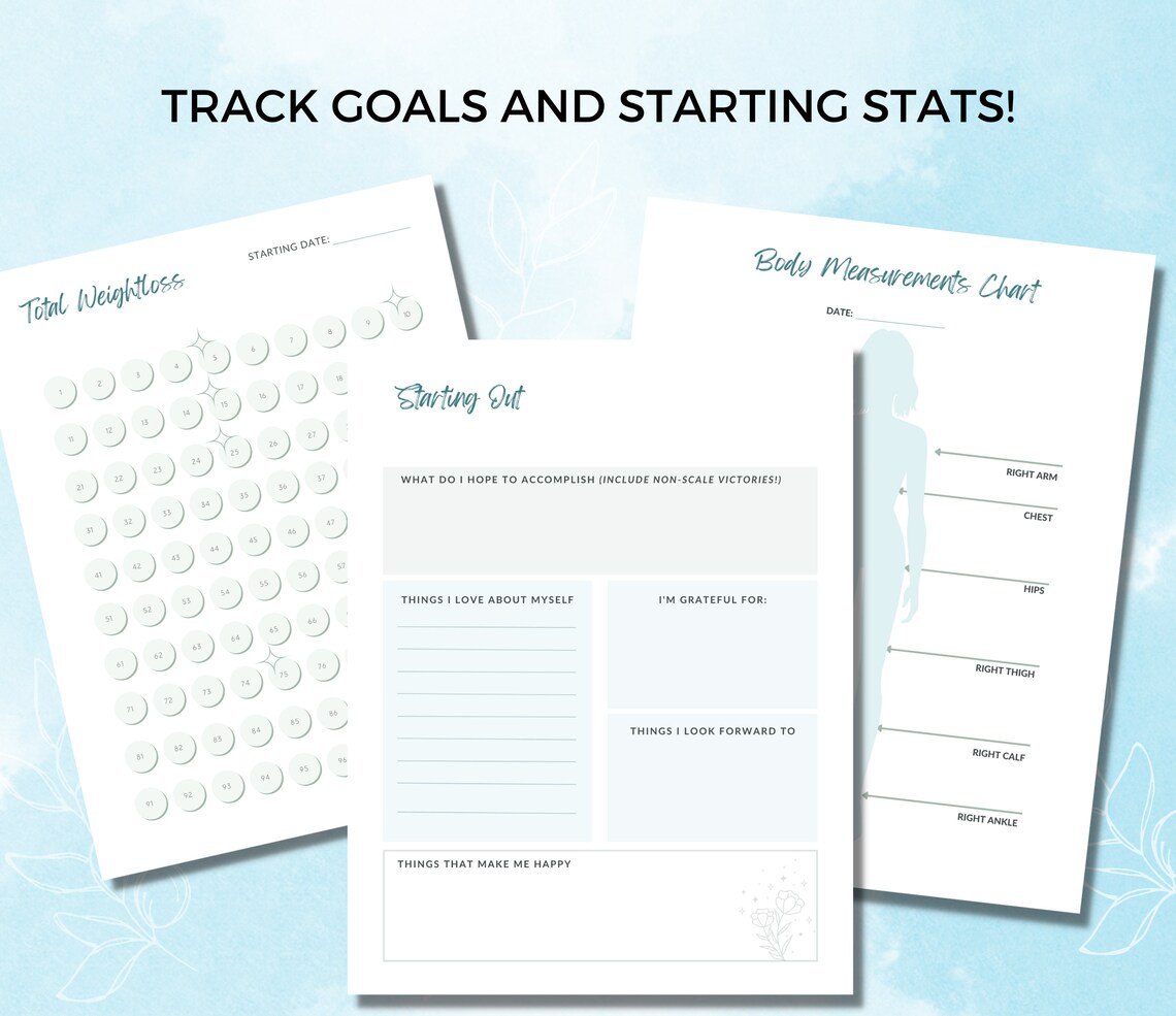 Semaglutide Weight Loss Tracker PDF, Weightloss Journal, Fitness ...