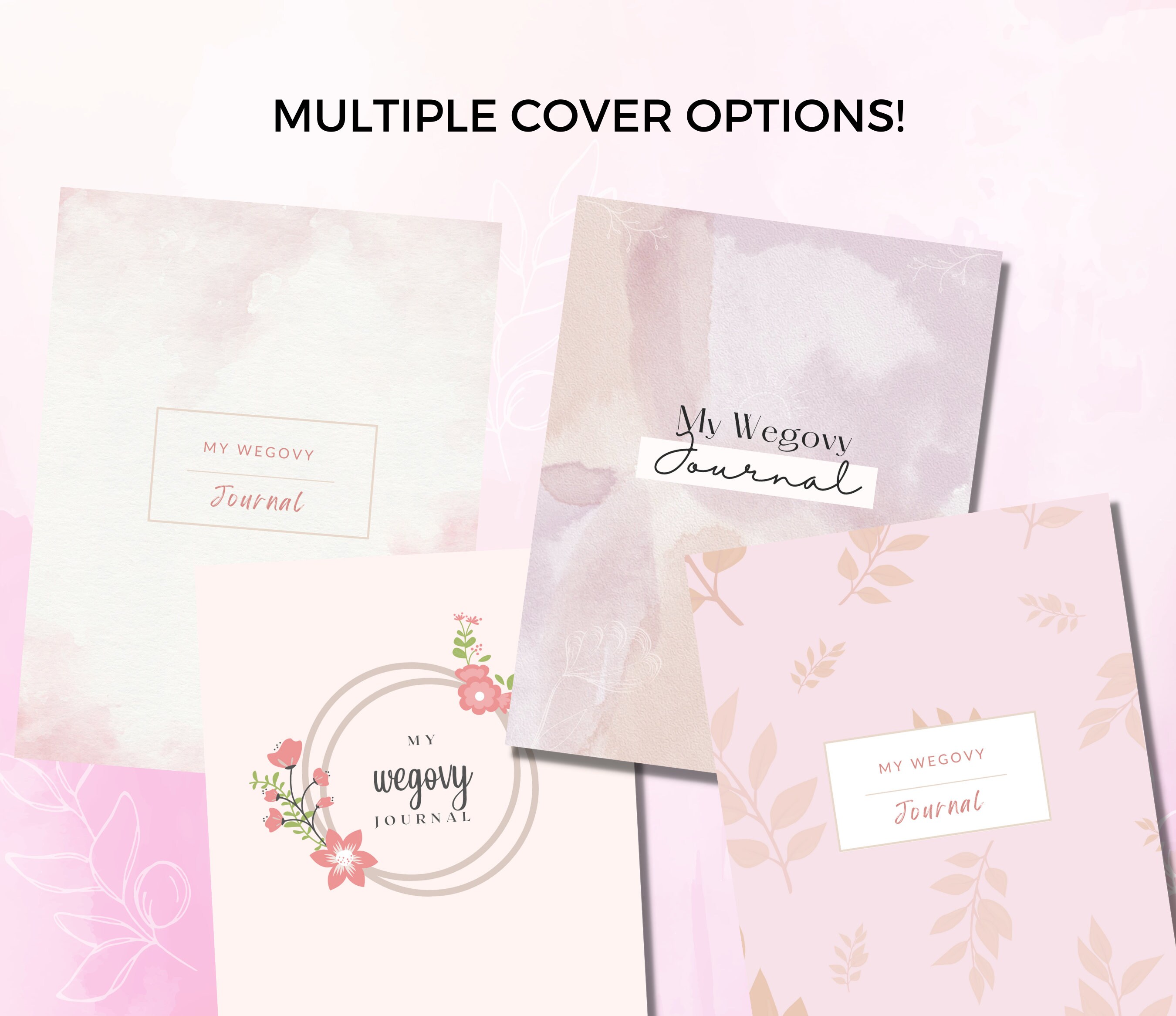 Wegovy Weight Loss Tracker PDF, Weightloss Journal, Fitness Planner ...