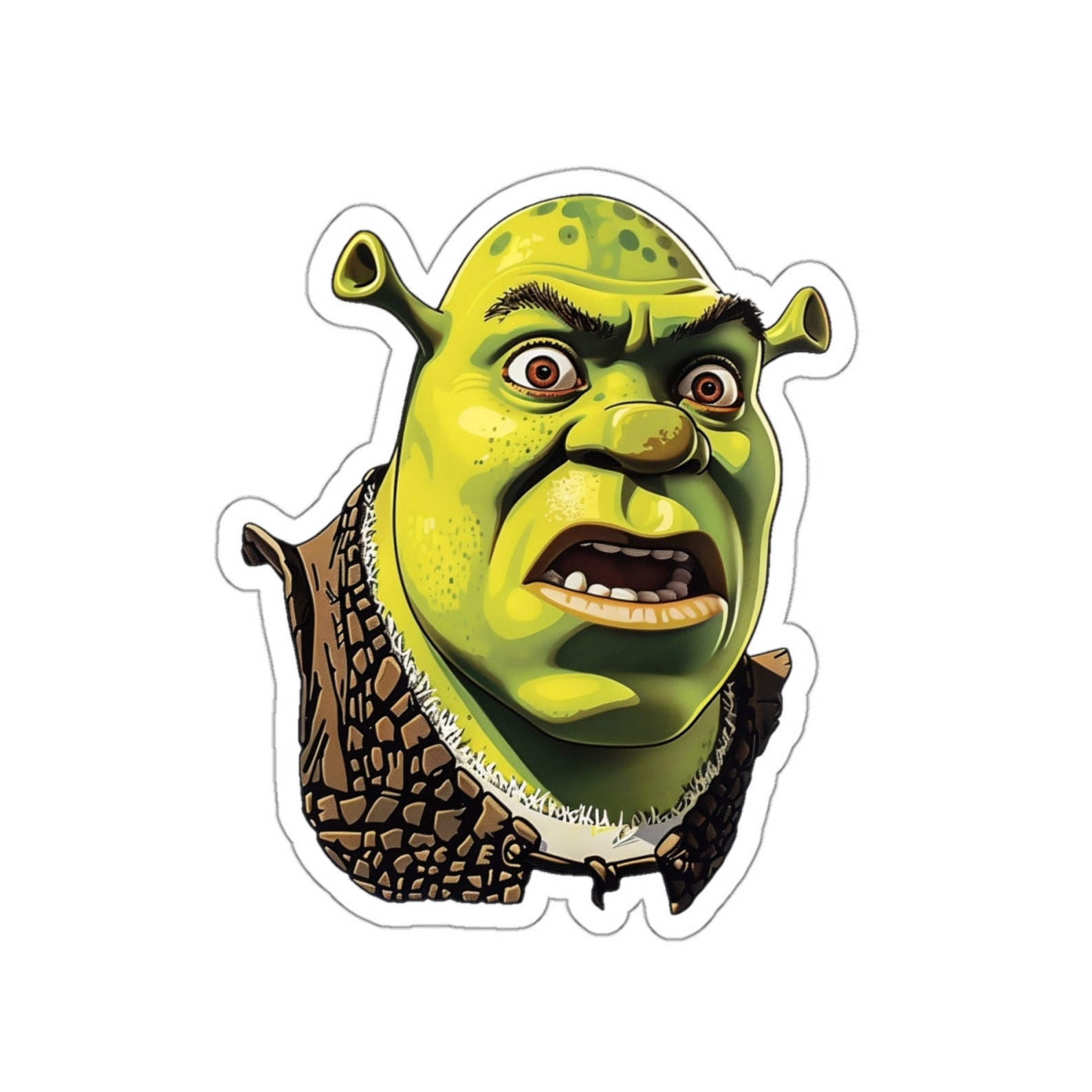 Shrek Fan Art Shrek Meme Sticker Kids Movie Decal - Etsy