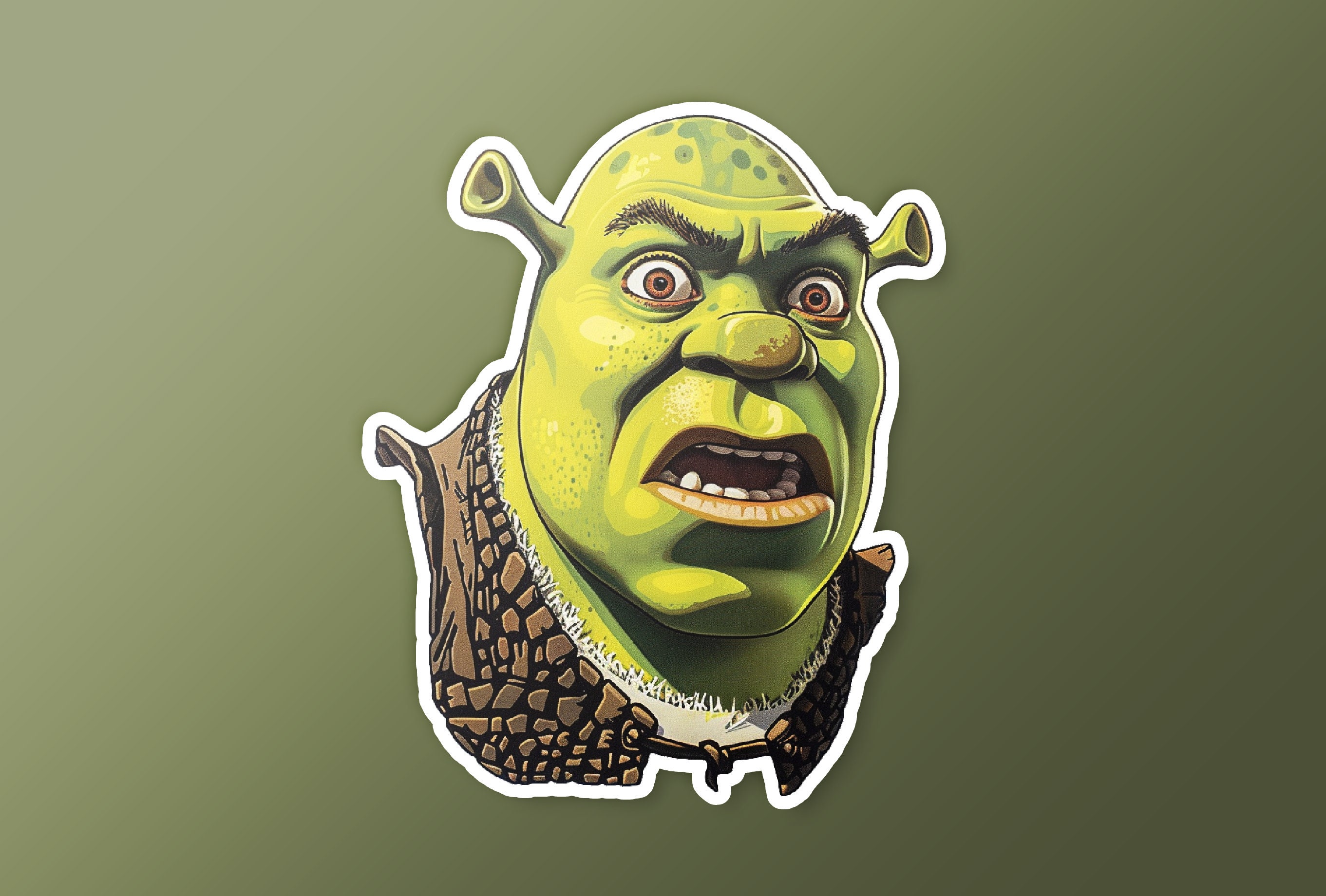 Shrek Fan Art Shrek Meme Sticker Kids Movie Decal - Etsy