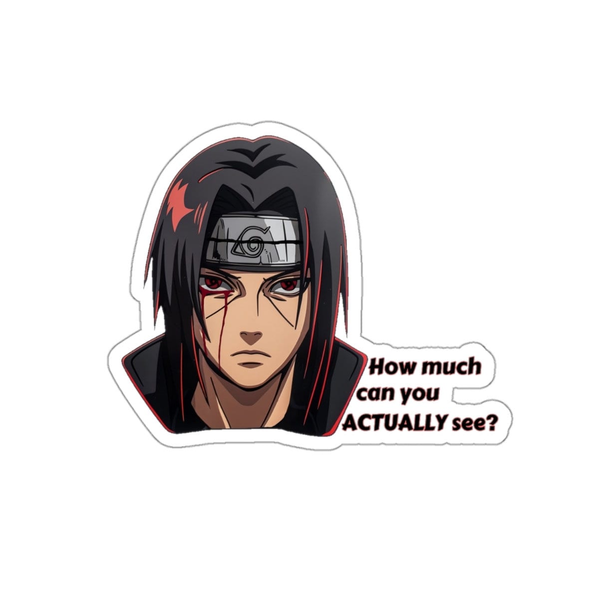 Naruto Fan Art Itachi Uchiha Sticker Anime Akatsuki Decal 3 - Etsy