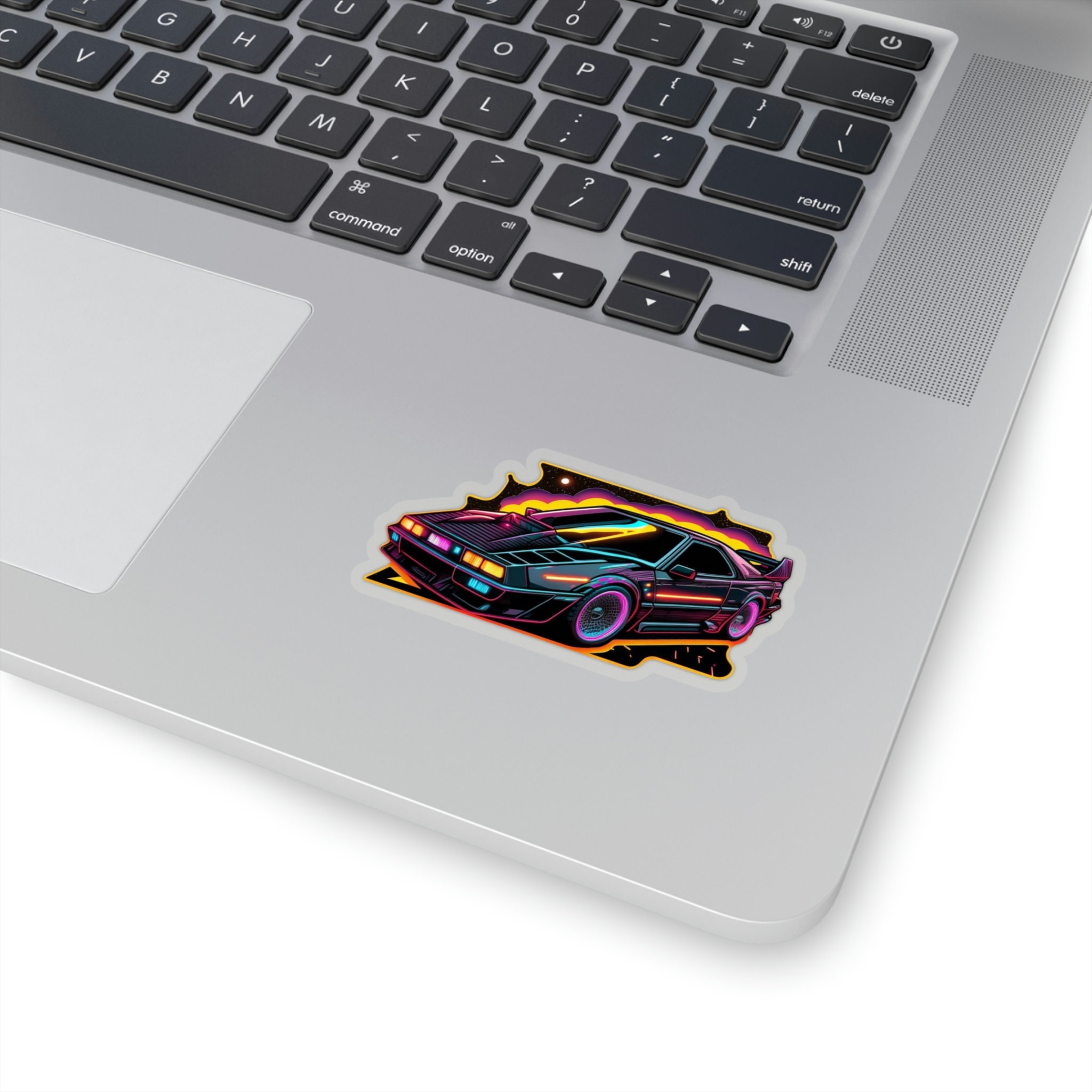 Retro Synth-wave Neon Super Car Sticker Cool and Stylish - Etsy