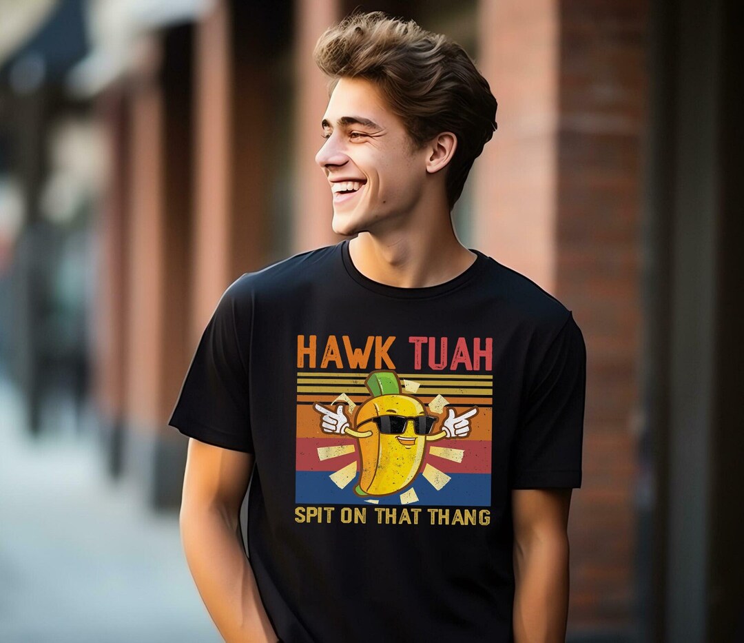Funny Meme Hawk Tuah Spit on That Thang Shirt - Etsy