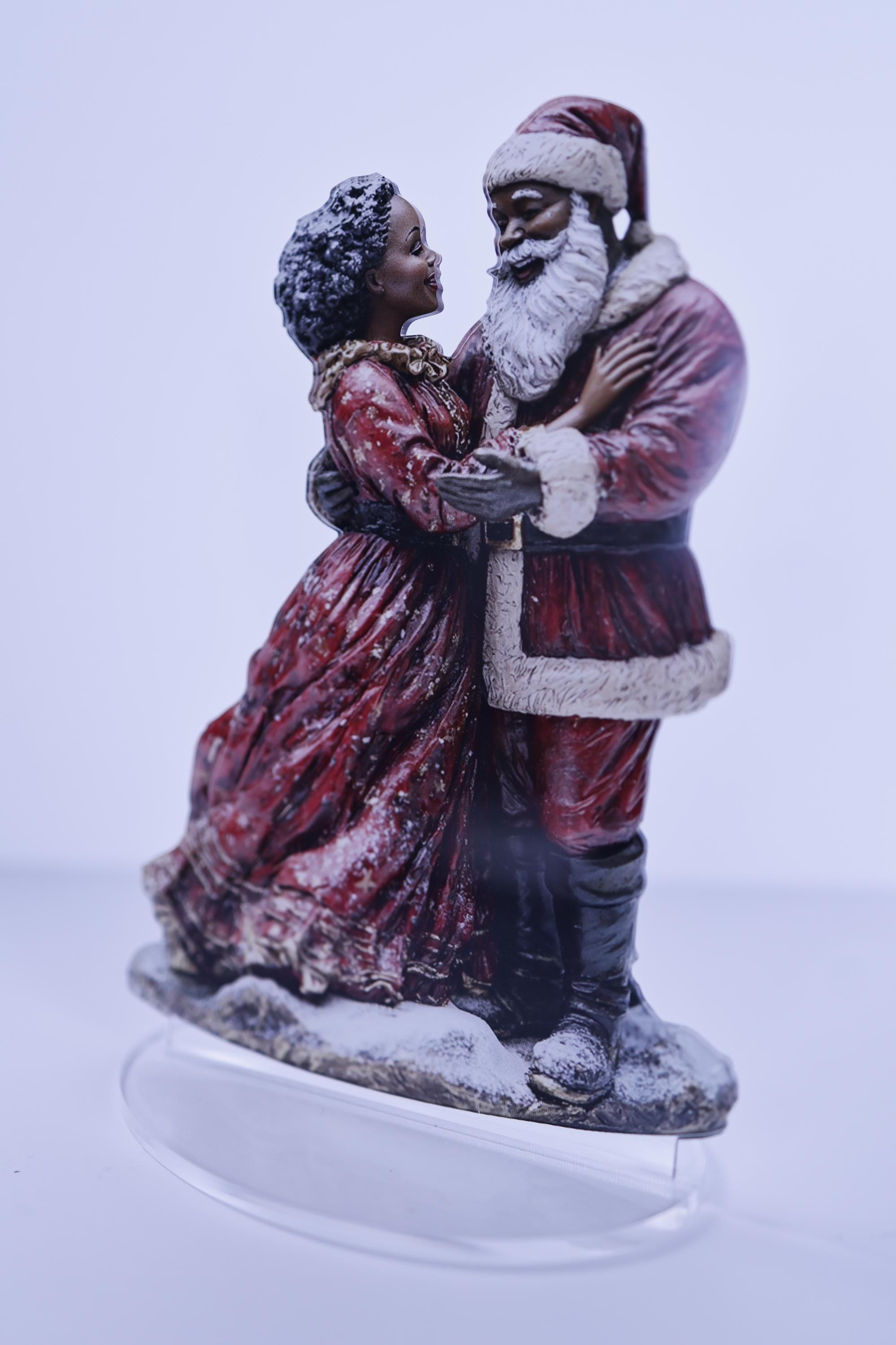 Mr and Mrs Clause Santa Couple Black Santa - Etsy