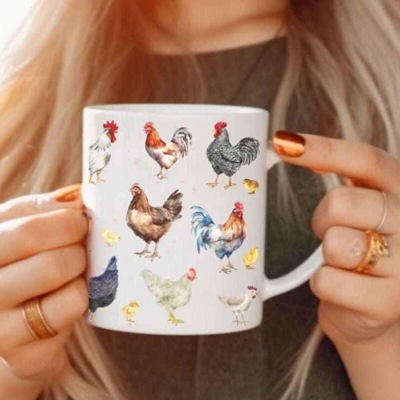 Chicken Coffee Mug - Etsy