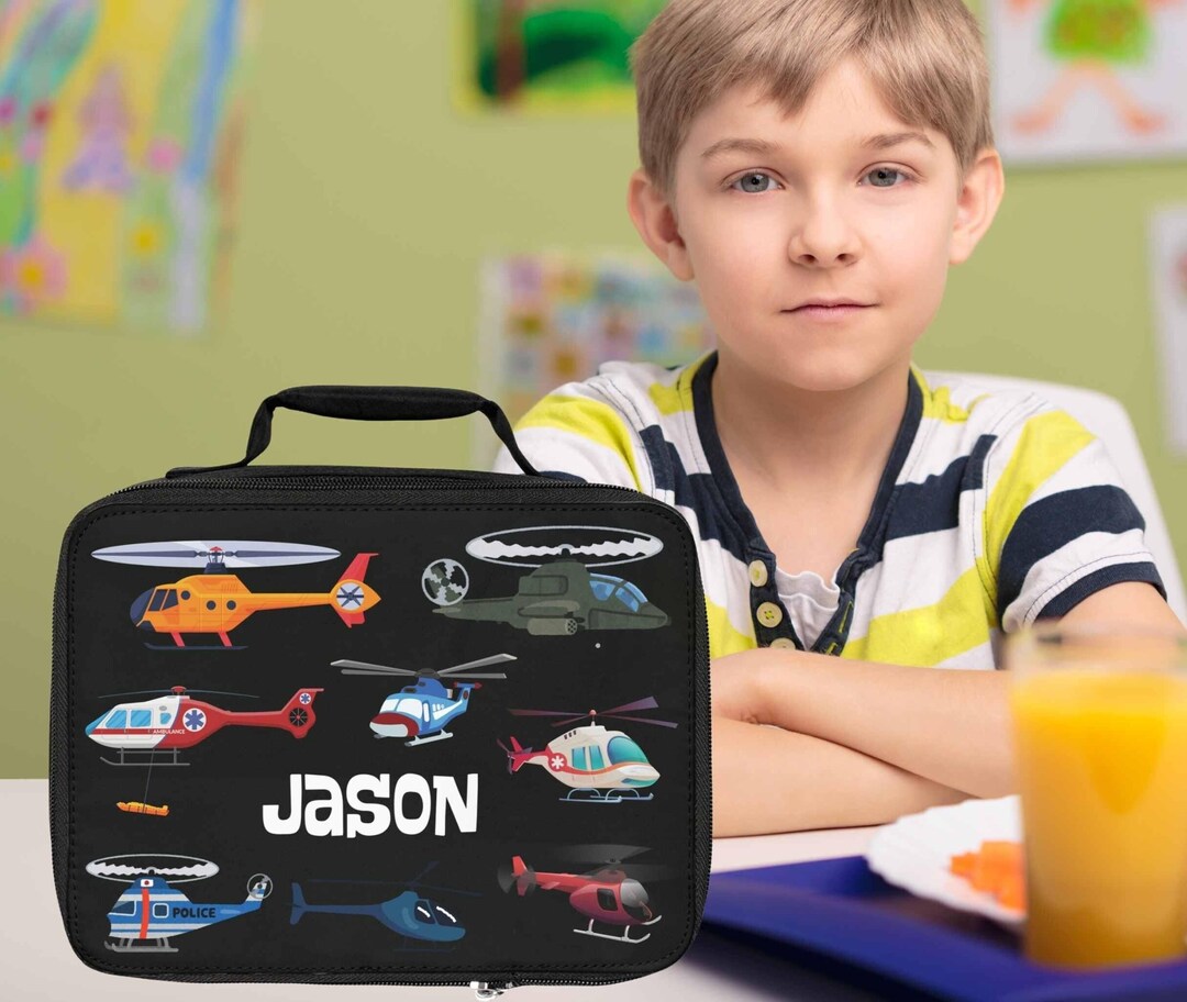 Helicopter Lunch Box, Personalized Chopper Lunch Bag, Air Ambulance ...
