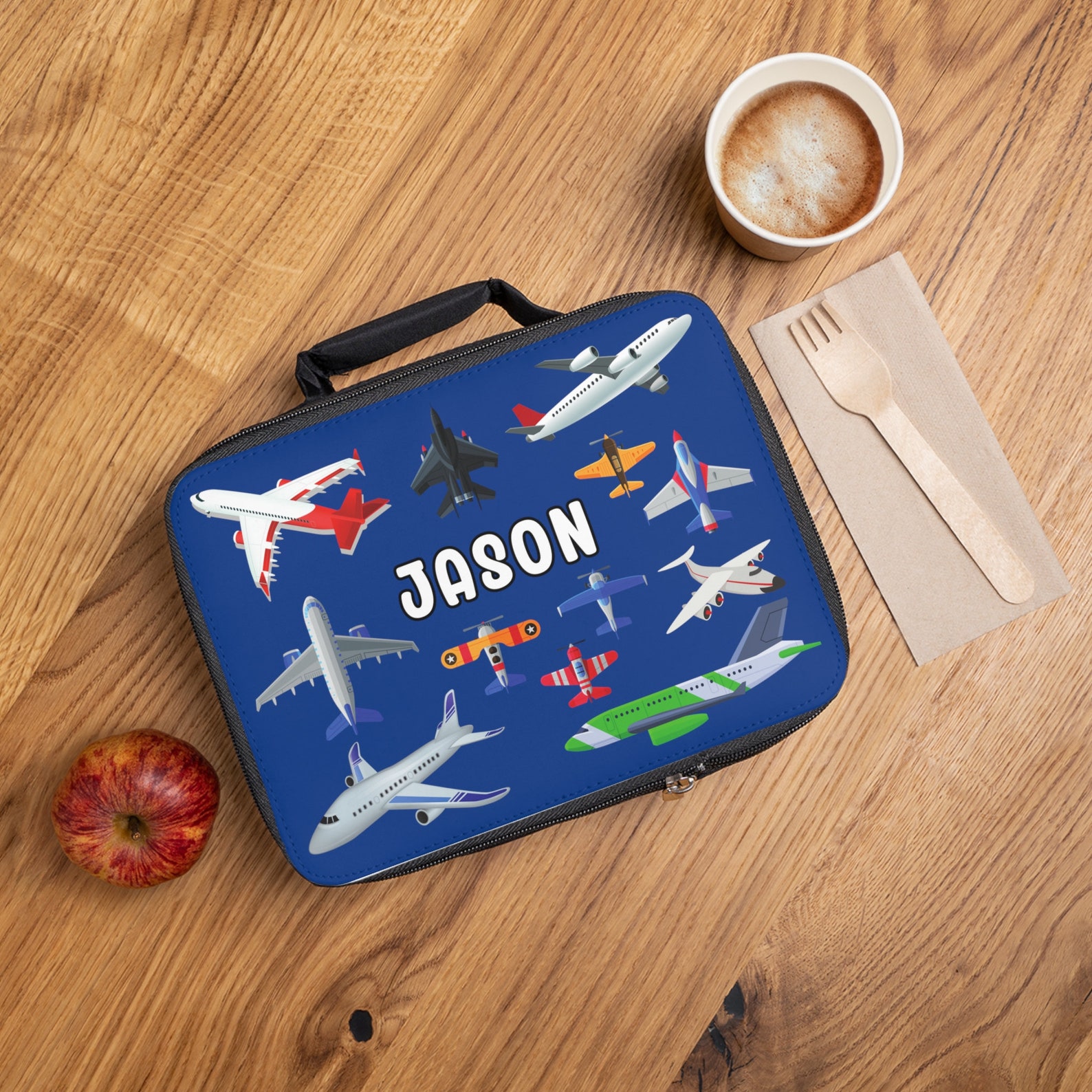 Airplane Lunch Box, Personalized Insulated Lunch Bag, Kids Custom ...