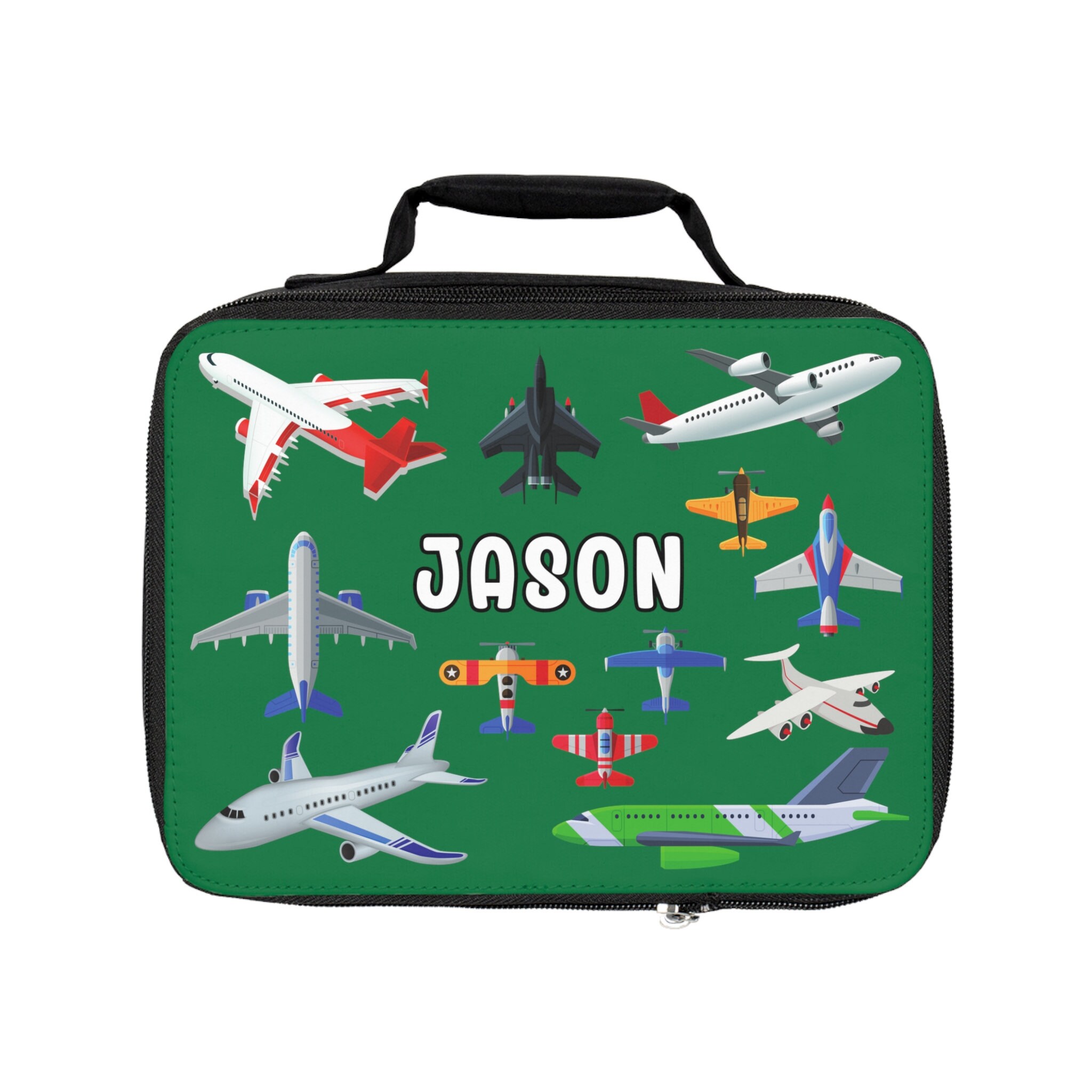 Airplane Lunch Box, Personalized Insulated Lunch Bag, Kids Custom ...