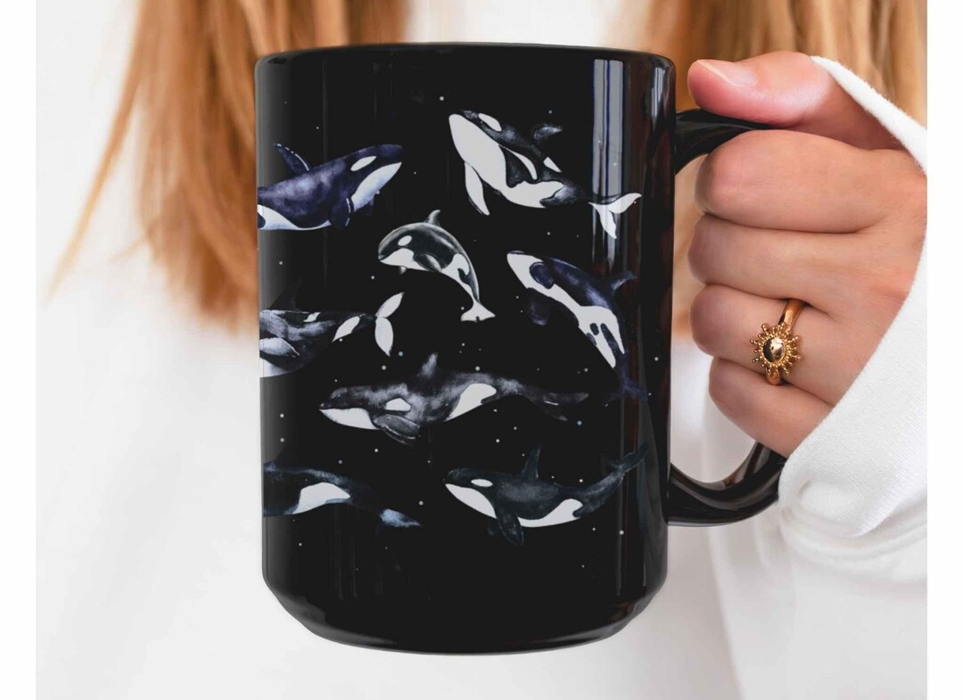 Orca Mug, Marine Biology Lover, Gift for Kids or Women, Color Changing ...