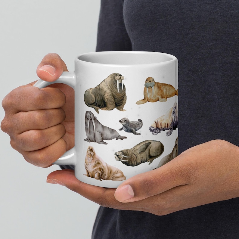Walrus Mug: Sea Animal Coffee Cup, Marine Biology Teacup - Etsy