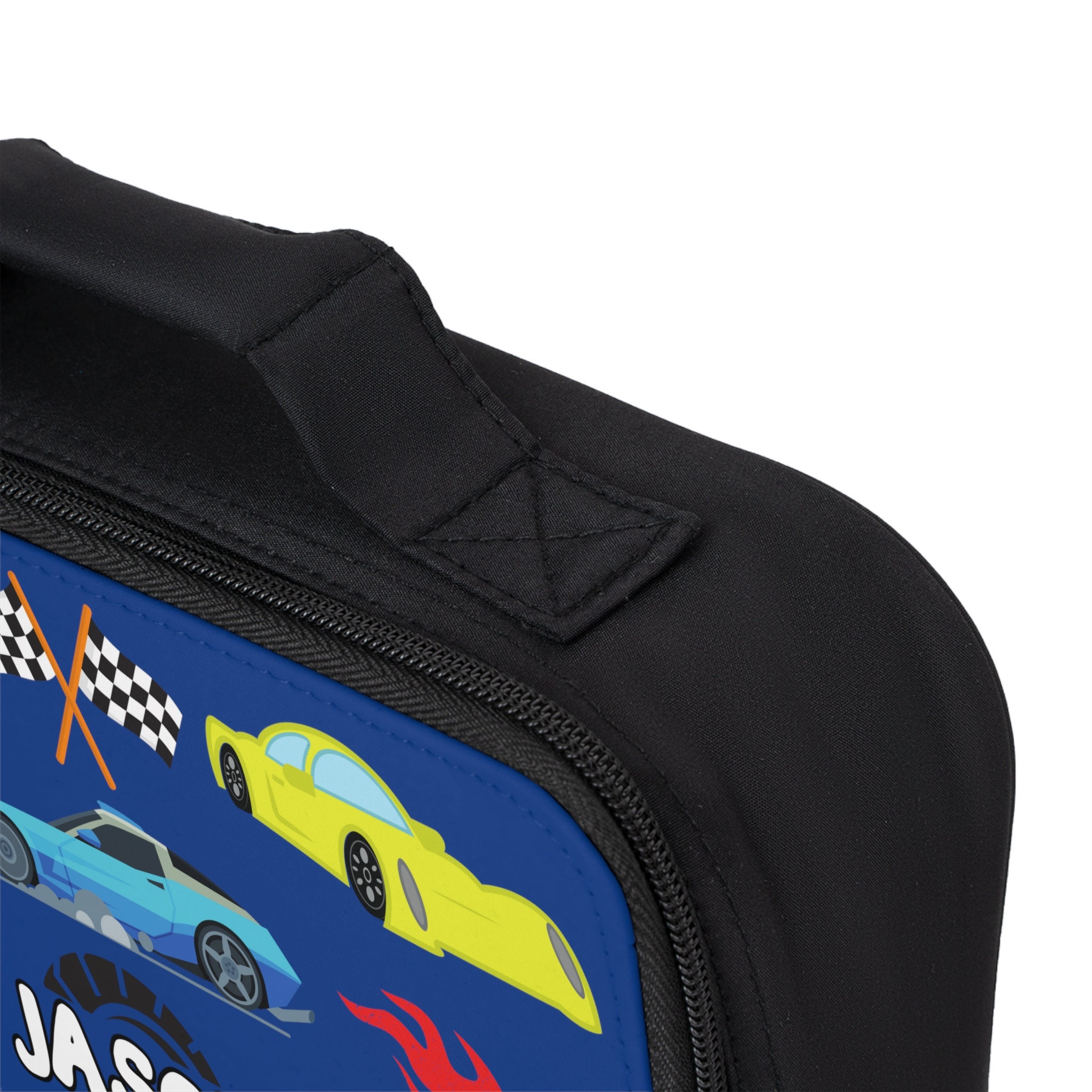 Car Lunch Box, Personalized Race Car Insulated Lunchbag, Boys Lunch Bag ...