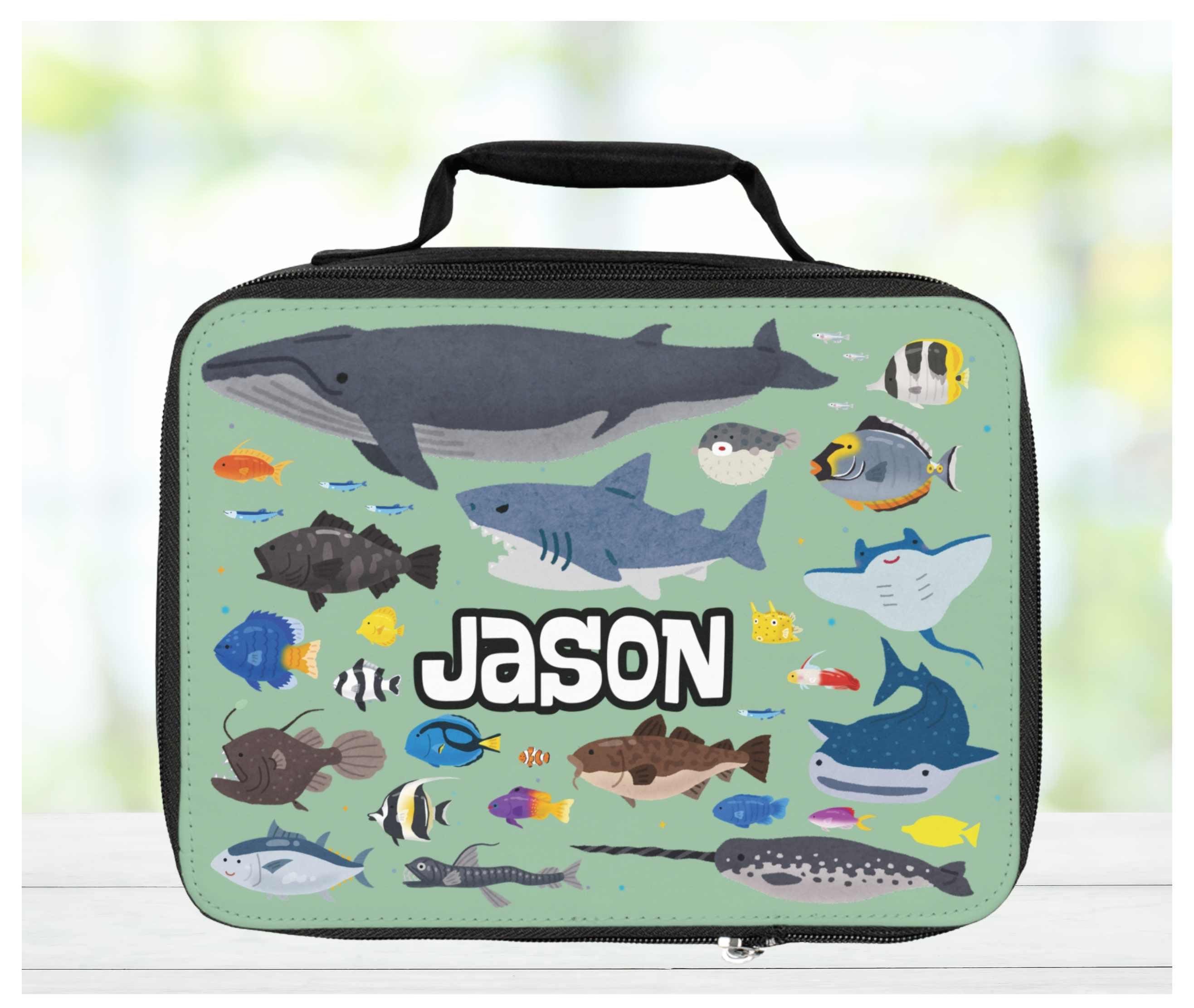 Personalized Fish Lunchbox: Insulated Sea Animal Lunch Bag - Etsy