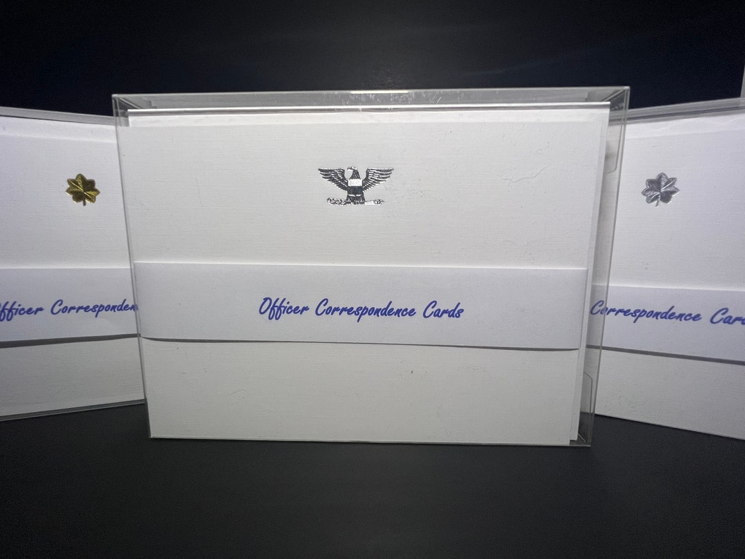 Officer Correspondence (10ct) & Thank You Cards for Military/police ...