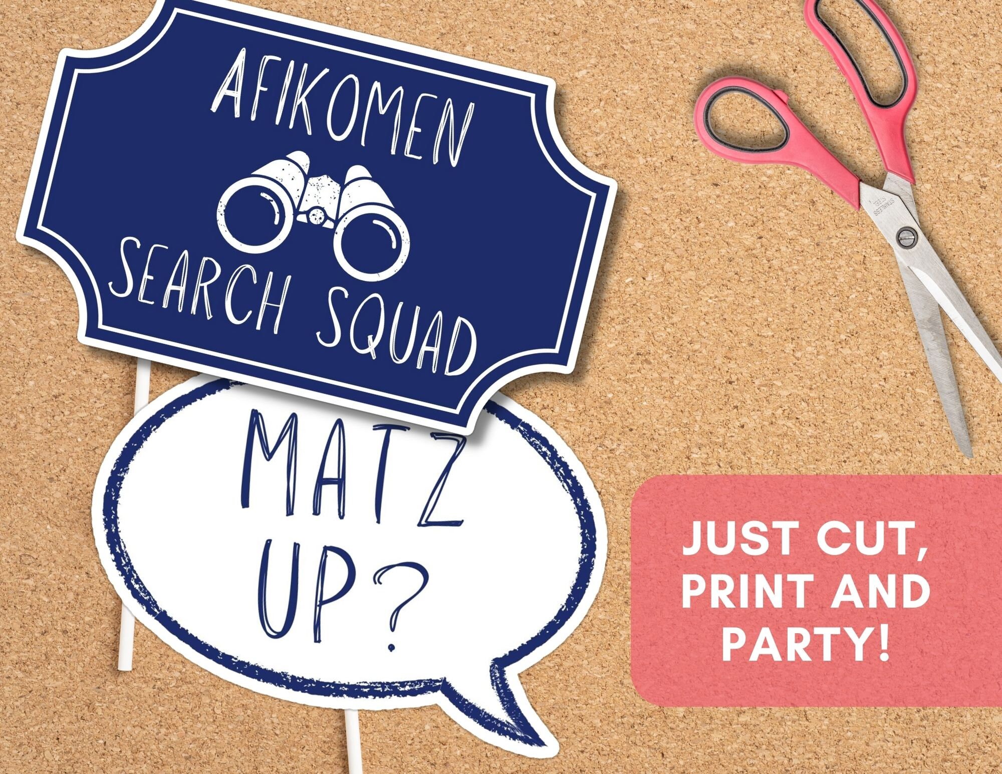 Printable Photo Booth Props for Passover, Pesach Party Seder ...