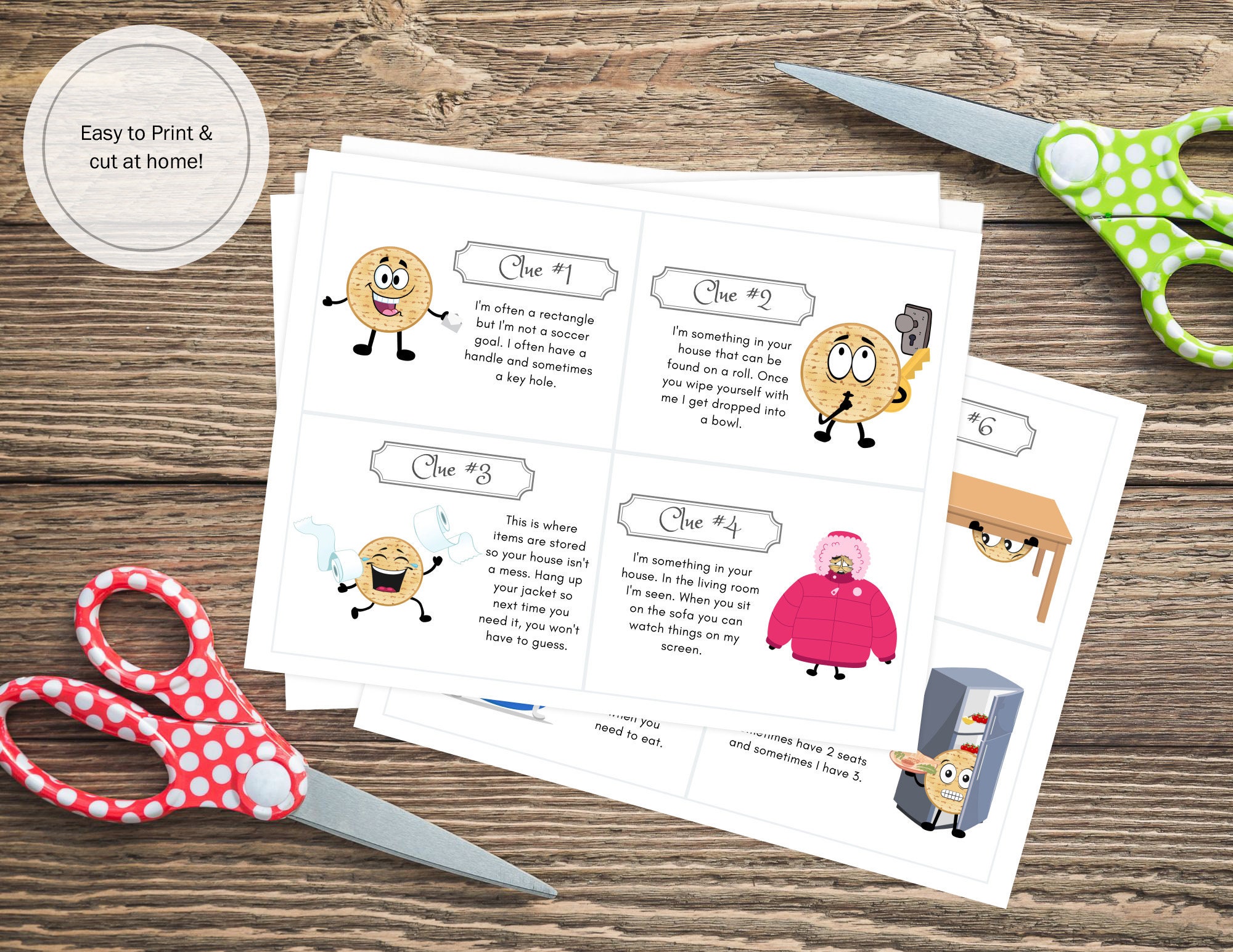 Passover Scavenger Hunt Game, Afikomen Treasure Hunt, Pesach Activity ...