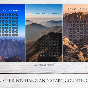 Printable Counting the Omer Activity, Shavuot Count Down, Passover ...