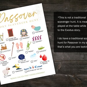 Printable Passover Three Game Bundle, Scavenger Hunt, This or That ...