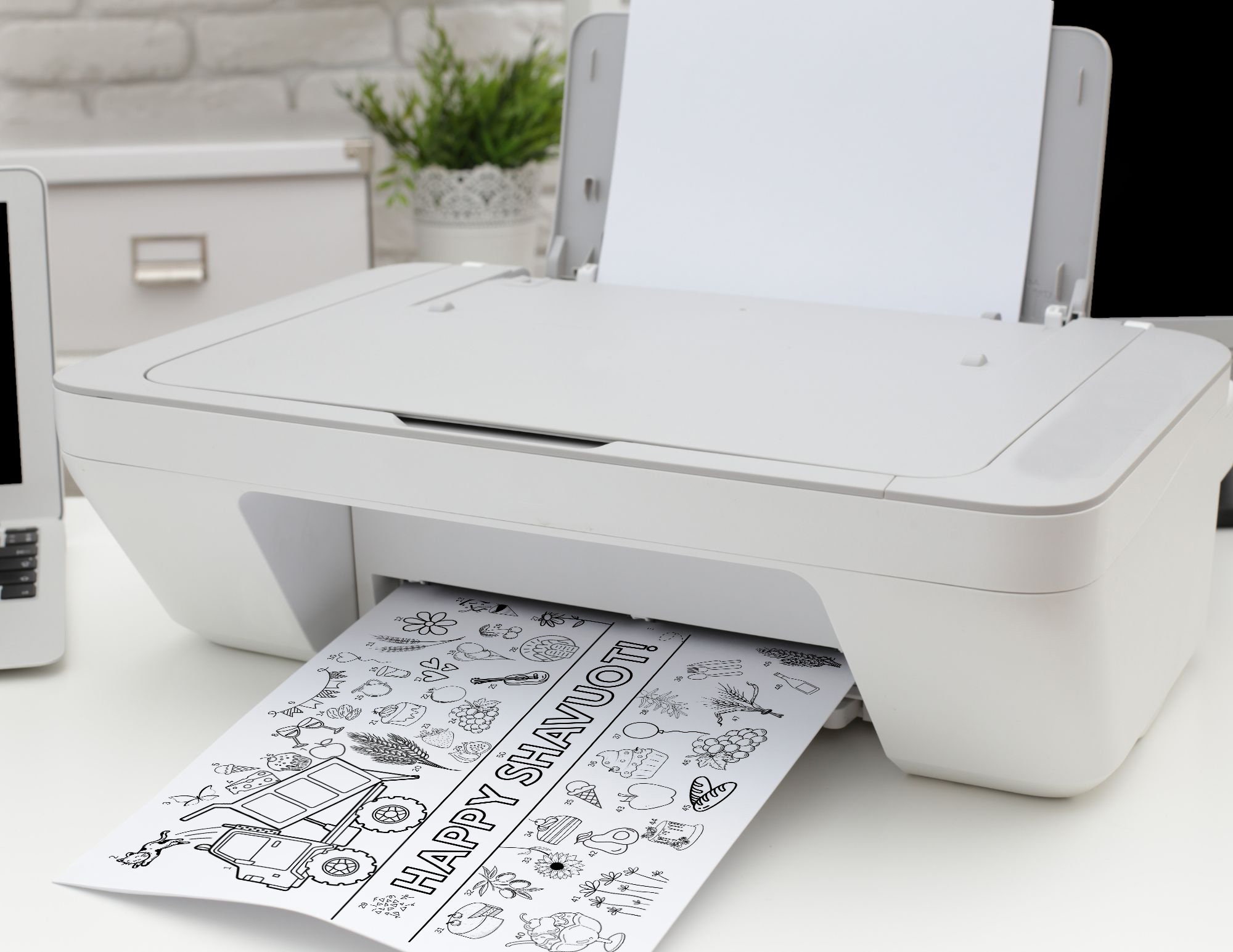 Printable Counting the Omer Coloring Sheets, Count Down to Shavuot ...