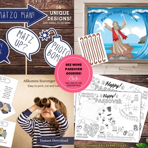 Printable Pin the Tail Game, DIY Passover Activity, Instant Download ...