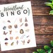 Printable Bingo AND Scavenger Hunt Woodland Party Games DIY Instant ...