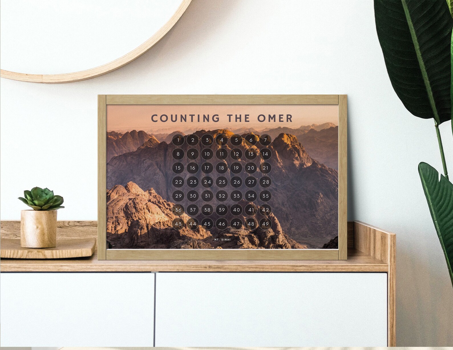 Printable Counting the Omer Activity, Shavuot Count Down, Passover ...