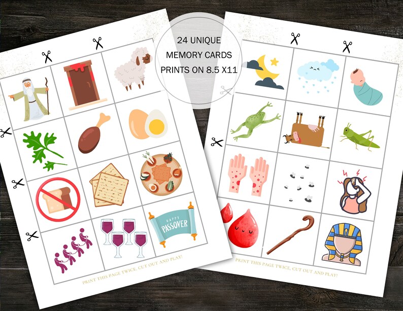 Printable Passover Three Game Bundle, Scavenger Hunt, This or That ...