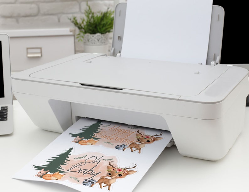 PRINTABLE Woodland Cake Topper Birthday Baby Shower DIY Instant ...