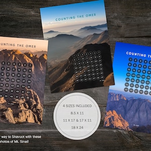 Printable Counting the Omer Activity, Shavuot Count Down, Passover ...