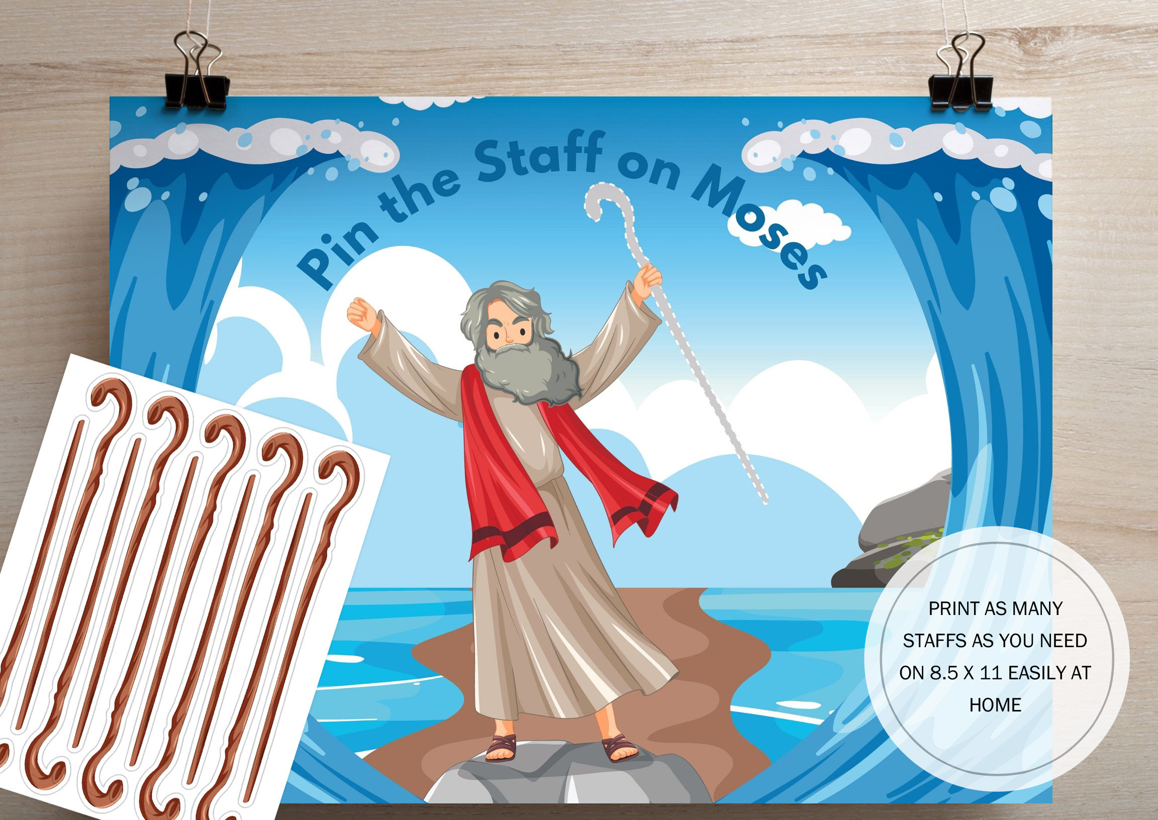 Printable Pin the Tail Game, DIY Passover Activity, Instant Download ...