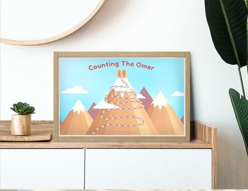 Printable Counting the Omer Activity, Shavuot Count Down, Passover ...