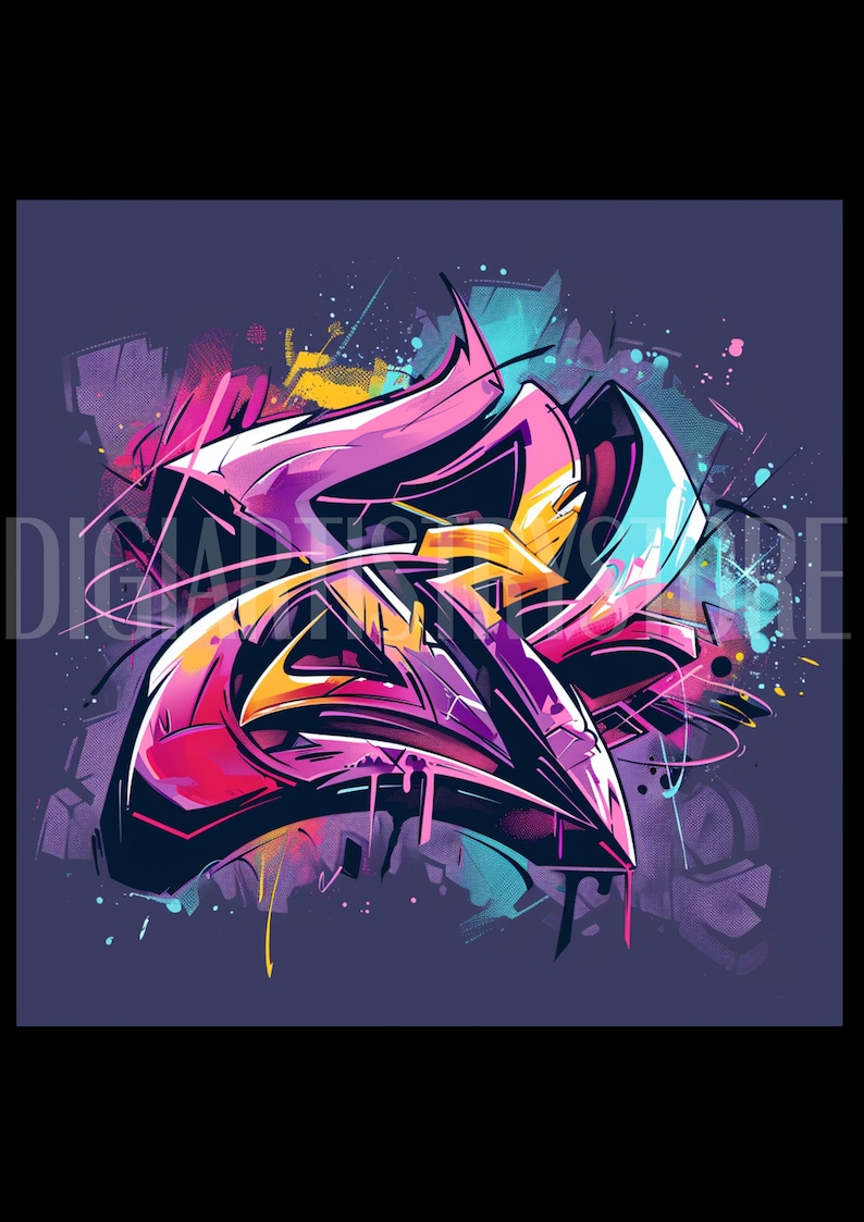 Graffiti Logo 2 PNG (12) - Etsy