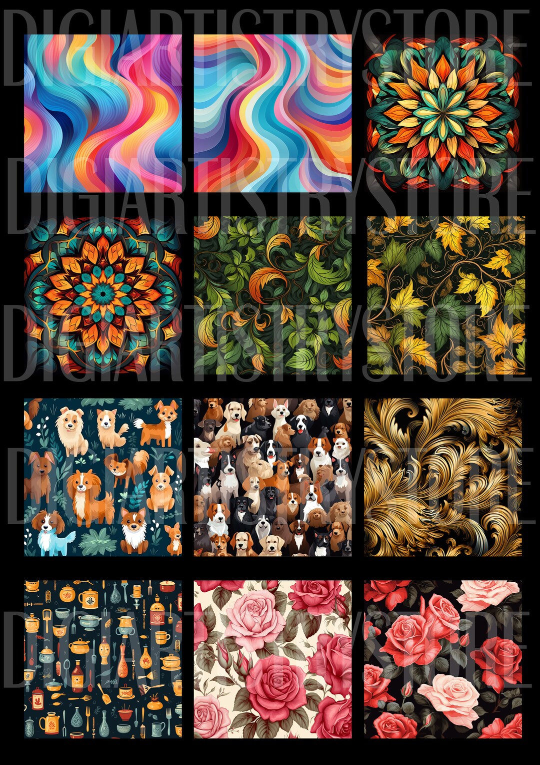 Random Pattern's 2 PNG (12) - Etsy